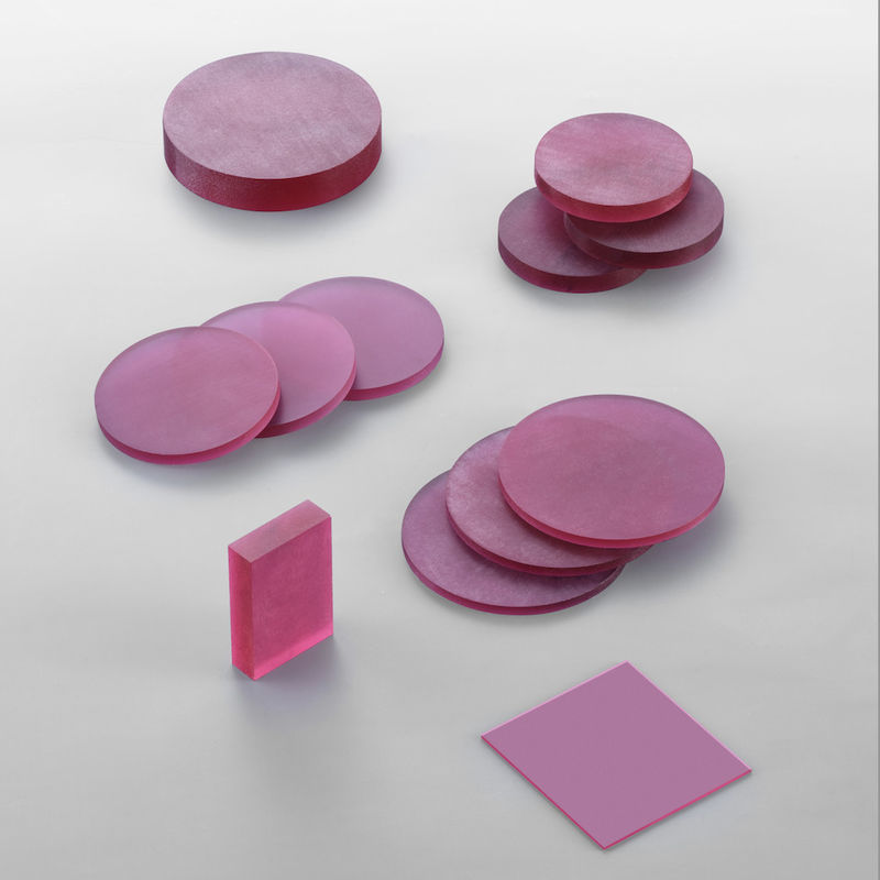 Colorful Sapphire Laser Al2o3 Single Crystal Customized Logo Sapphire ...