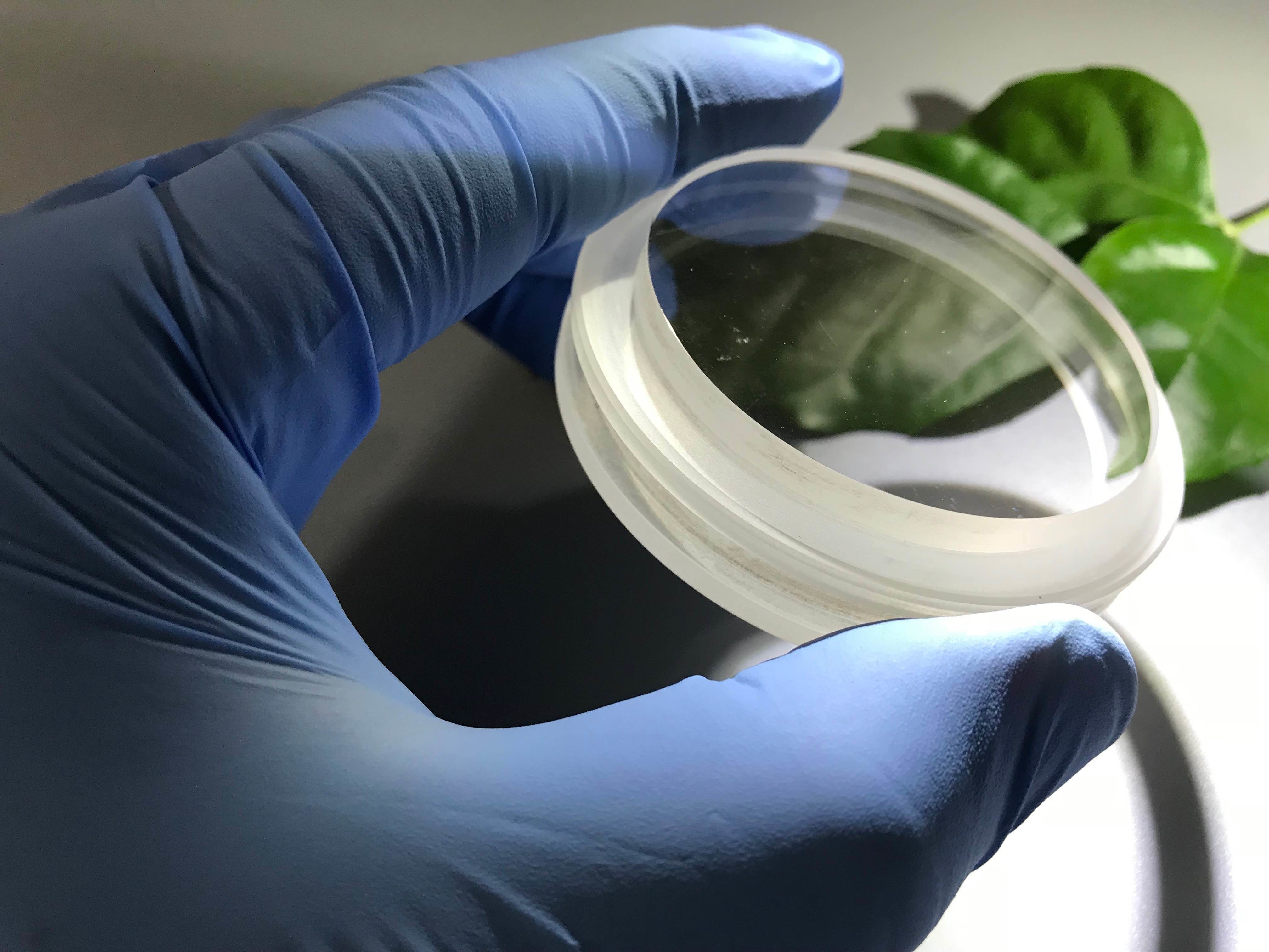 Customized Shape Sapphire Components Optical Step Lens Polished Surface ...