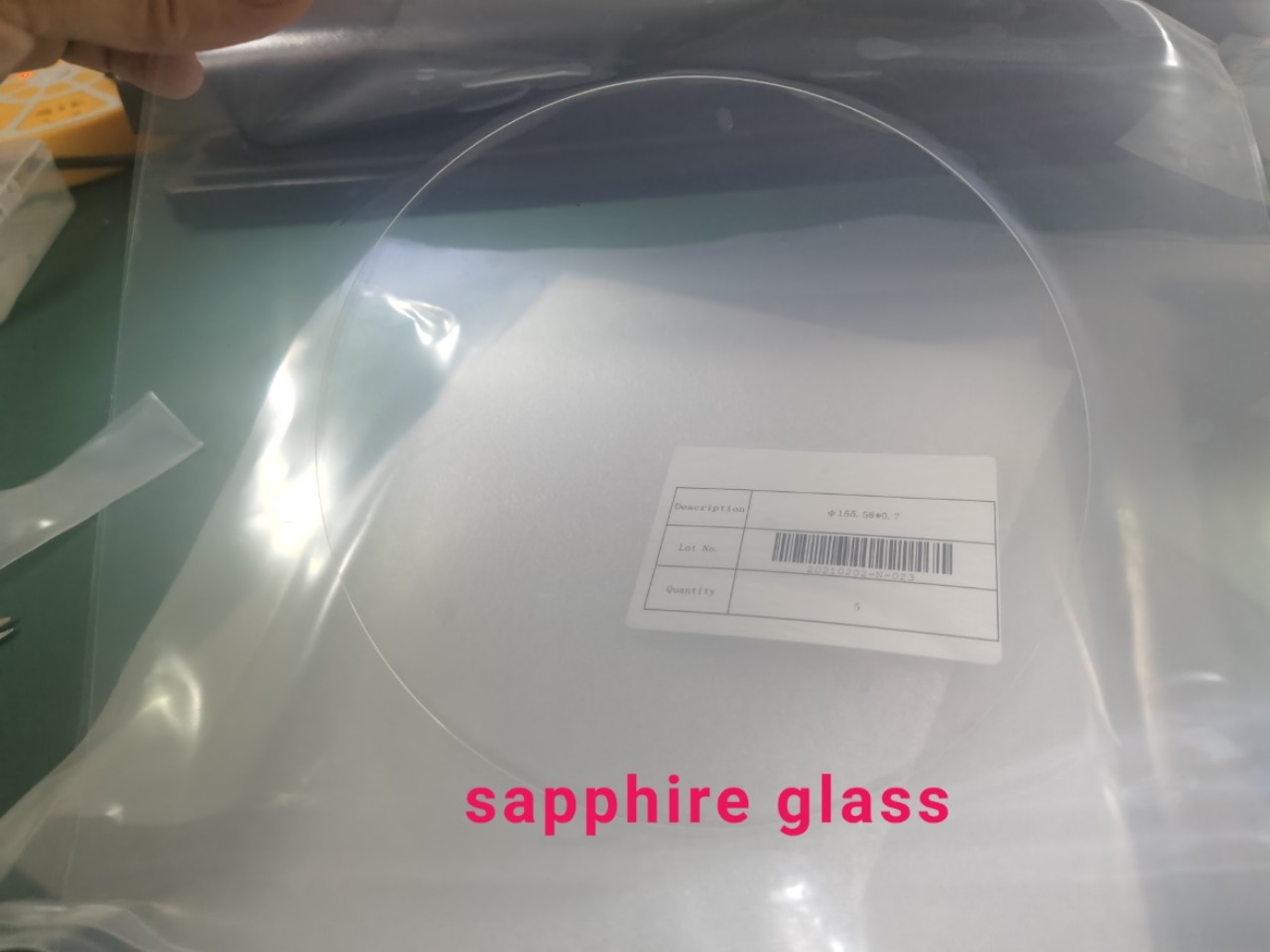 Diameter 200mm 8inch DSP Sapphire Wafer For Epitaxial Sapphire Window ...