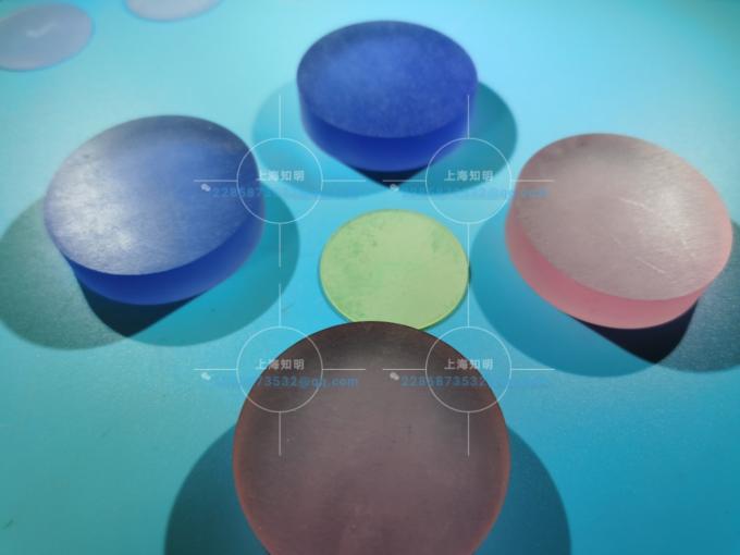 Colorful Ruby Doped Sapphire Crystal Materials Fe / Ti / Cr