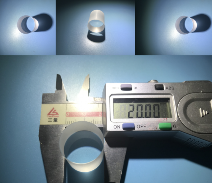 Polished Synthetic Sapphire Optical Windows Glass Quartz / BK7 Dome Lens