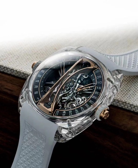 Custom Optical Glass Sapphire Crystal Watch Case Bezel Parts C-axis