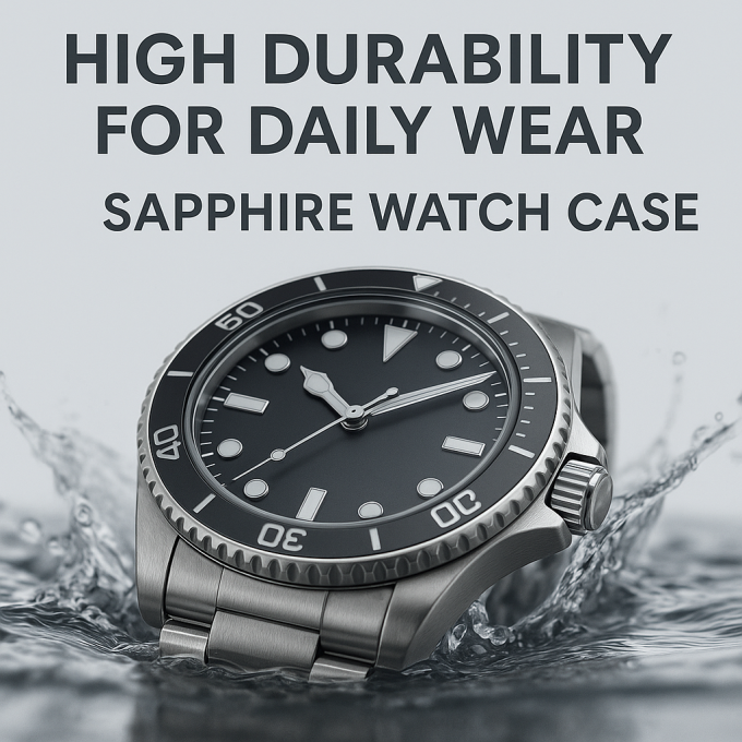 Red Single Sapphire Crystal Glass , Custom Sapphire Watch Crystal ...